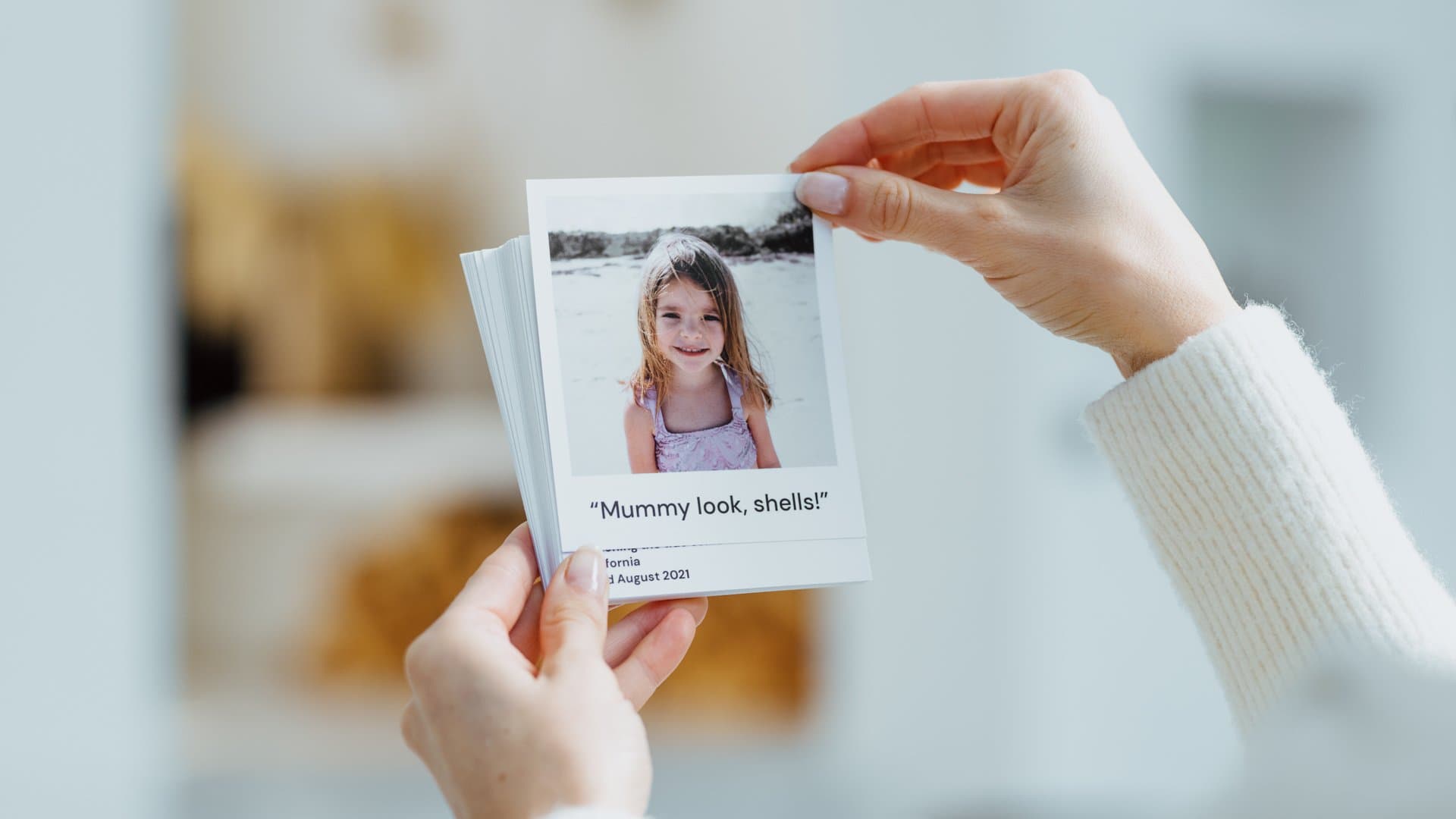 Caja de fotos | Caja de regalo con fotos estilo retro tipo polaroid